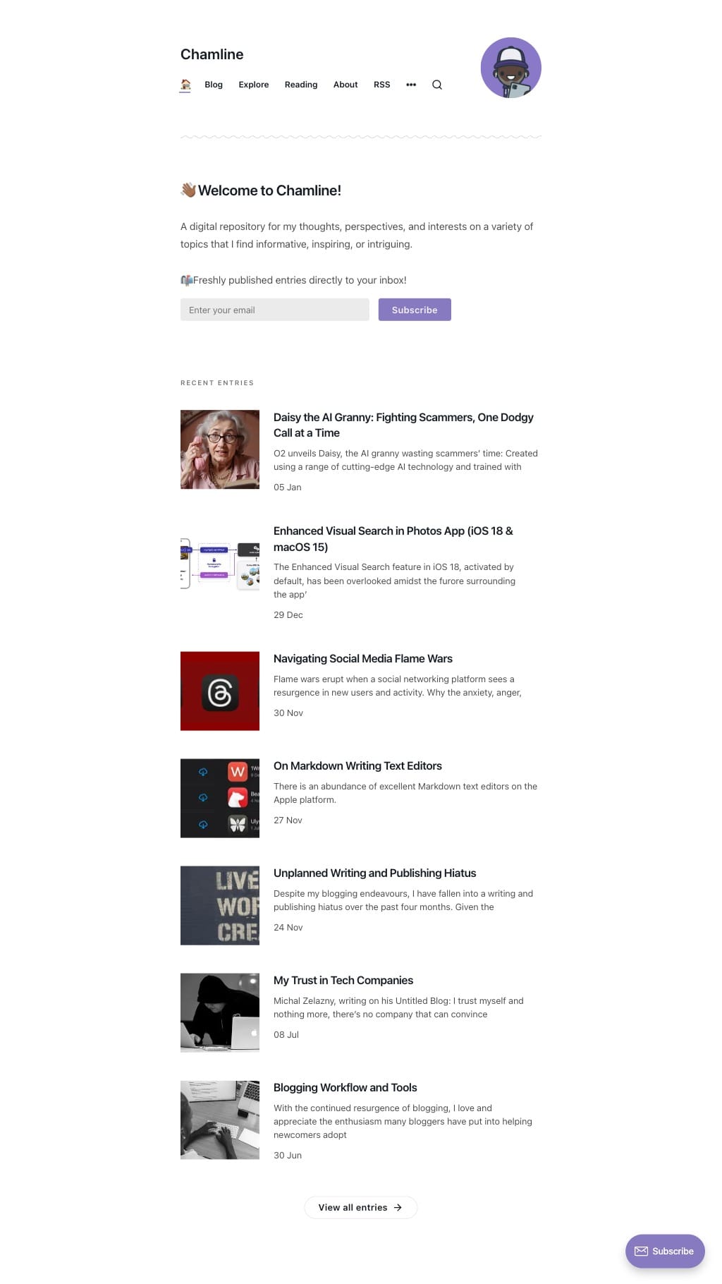 chamline.net — Themex Studio