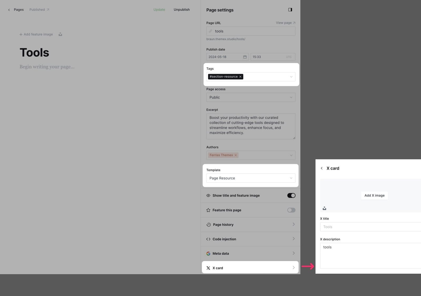 Braun Documentation — Themex Studio